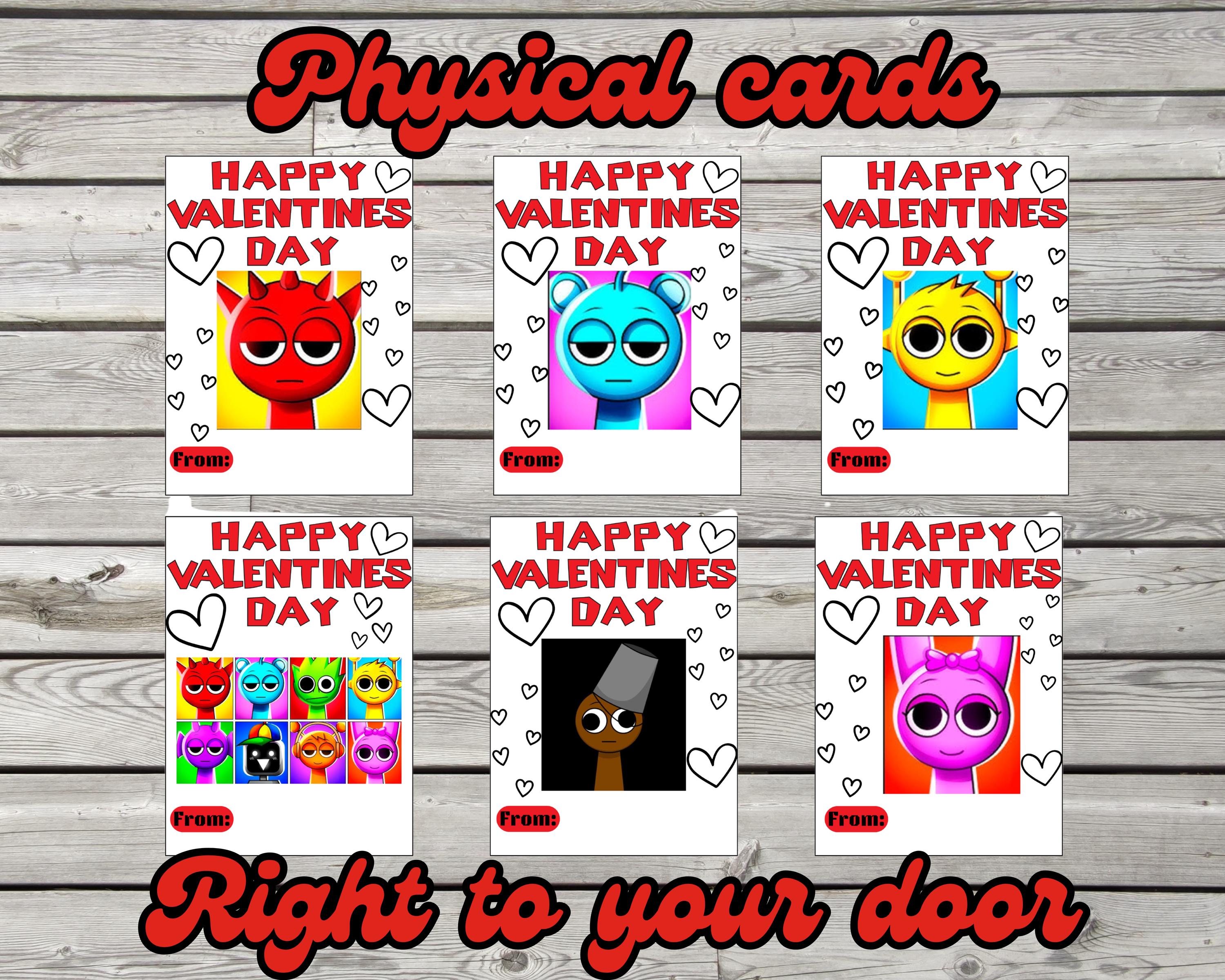 Roblox Sprunki Valentines Delivered Right to Your Door! - Etsy