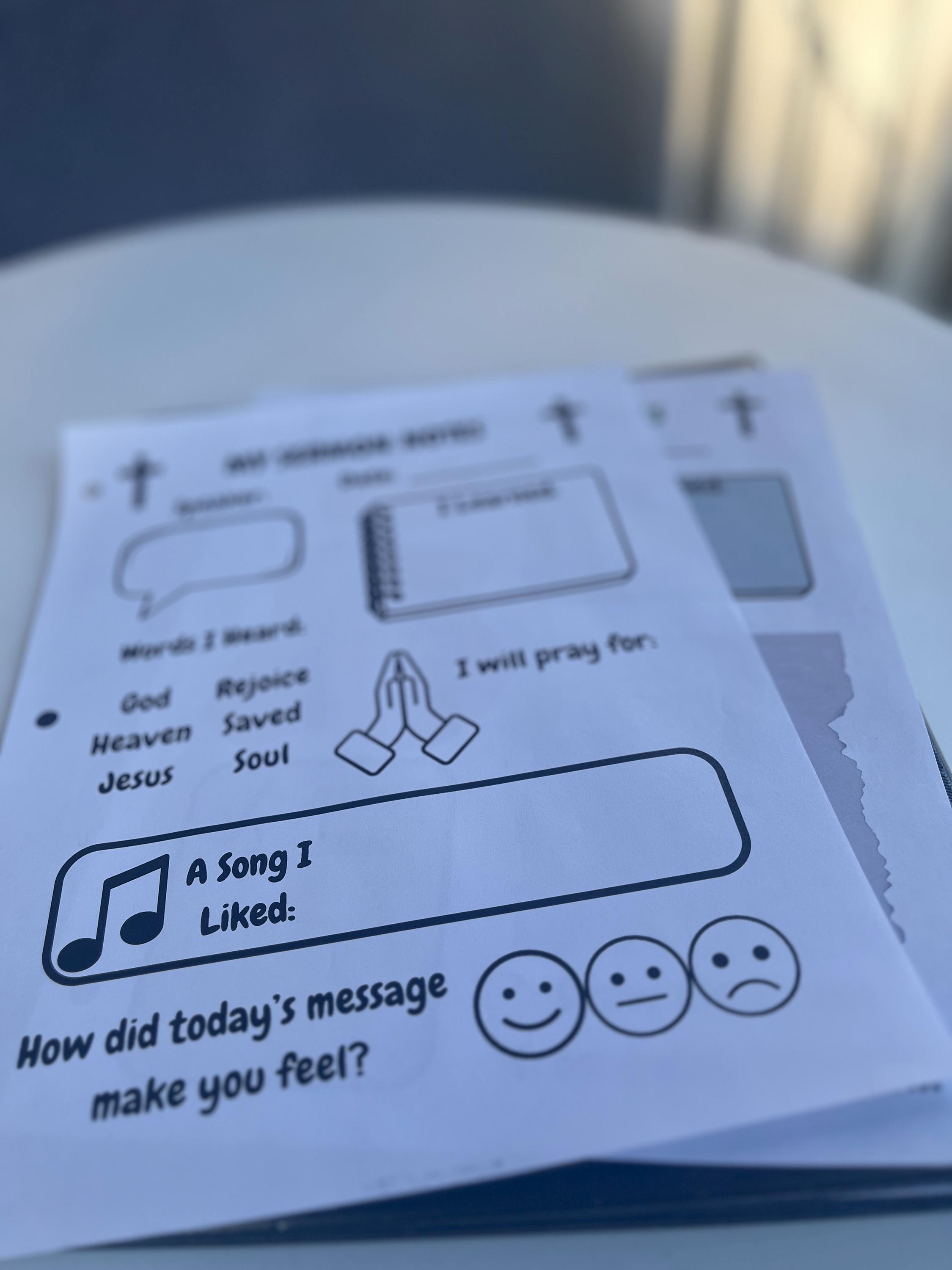 Kids Sermon Notes Bundle | Printable Praise and Worship Template | Kids ...