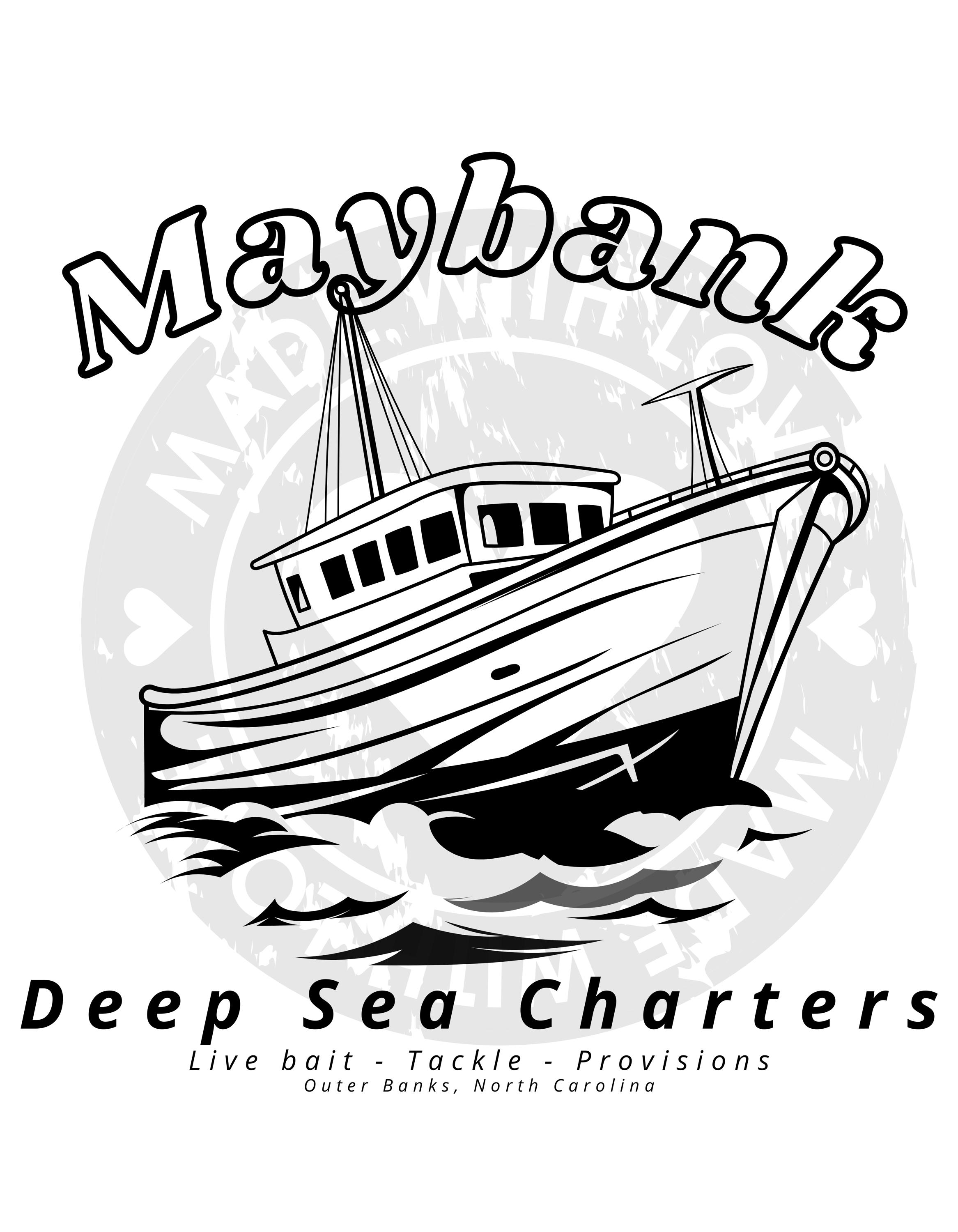Maybank Deep Sea Charters PNG, Outer Banks PNG T Shirt Design Instant ...