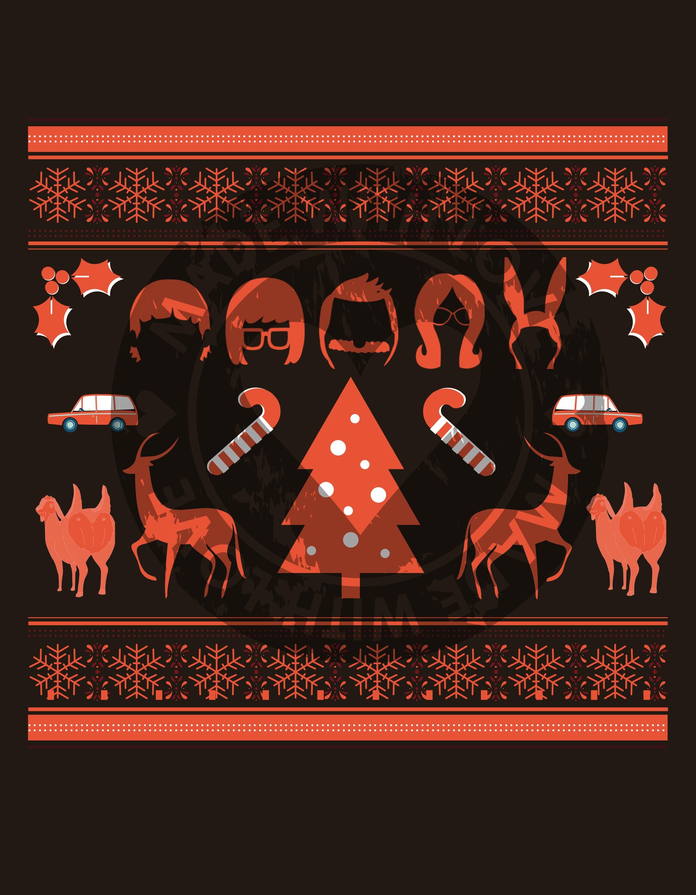 Bob’s Burgers Christmas PNG Transparent Background Instant Digital ...