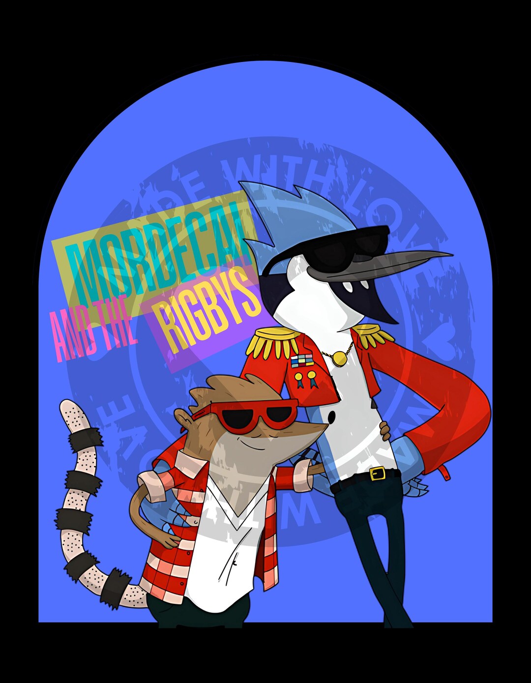Regular Show T-shirt Design, Mordecai and the Rigbys T-shirt Design ...