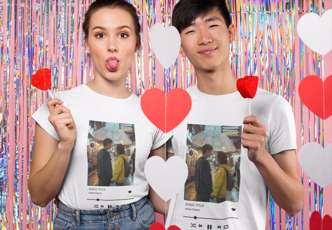Personalized Love Song Photo T-shirt, Gift for Special Someone ...