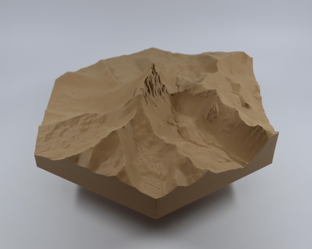 Mt. Thielsen 3D Topographic Scale Model - Etsy