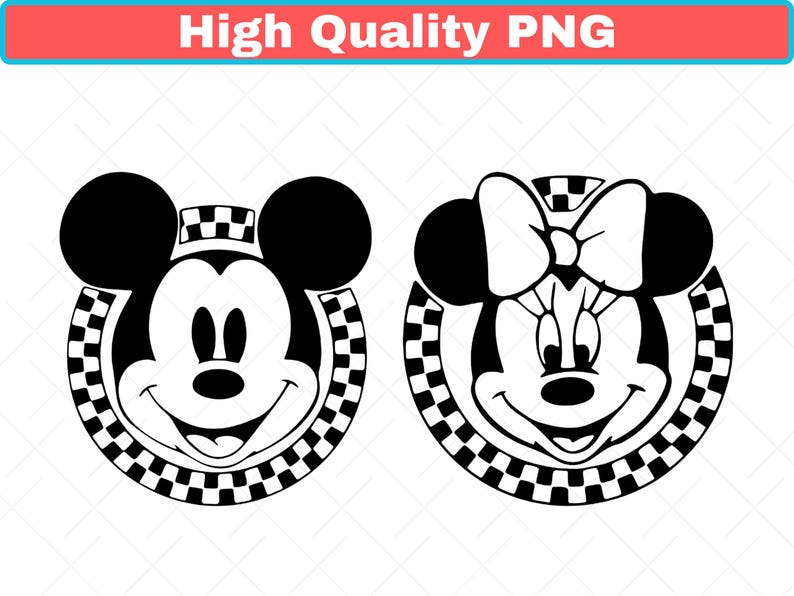 Checkered Mouse Png, Mickey Minnie Mouse Png, Magical Mouse Png, Retro ...