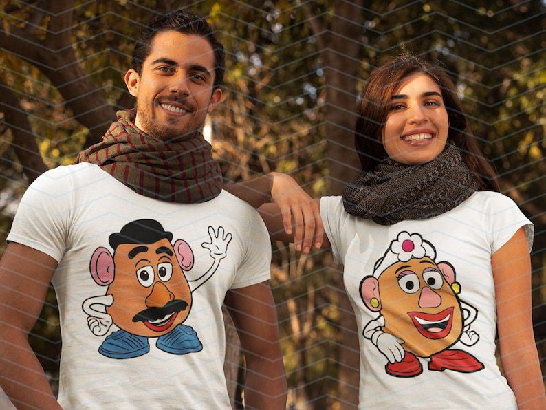 Mr Potato and Mrs Potato Head Png, Cute Thanksgiving Png, Custom Couple ...