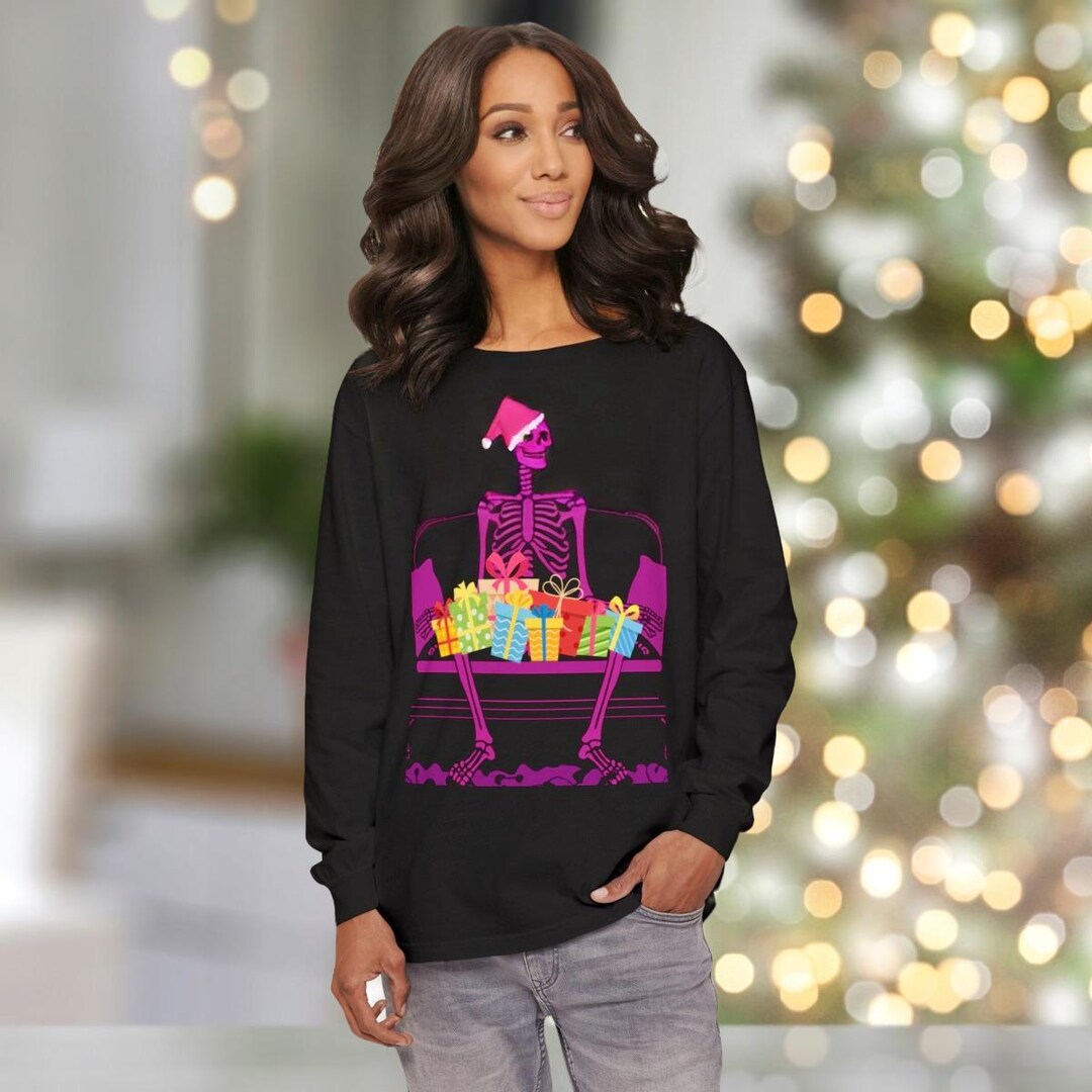 The Barely Alive Bring on 2025 Collection Festive Skeleton Long Sleeve ...