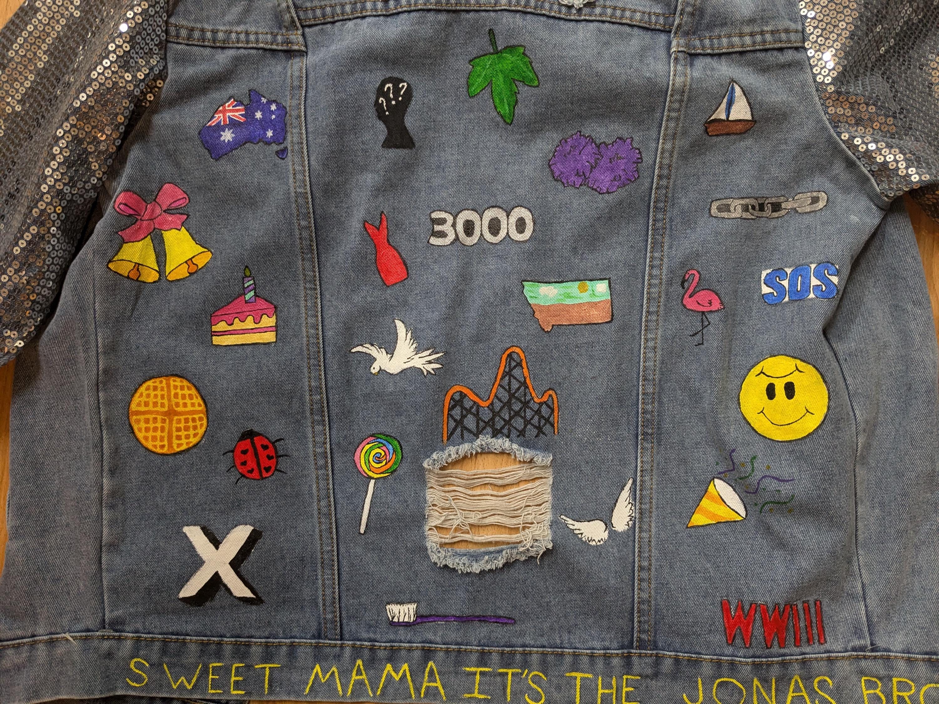 Get a Custom Hand-painted Jean Jacket for Your Next Concert or Event or ...