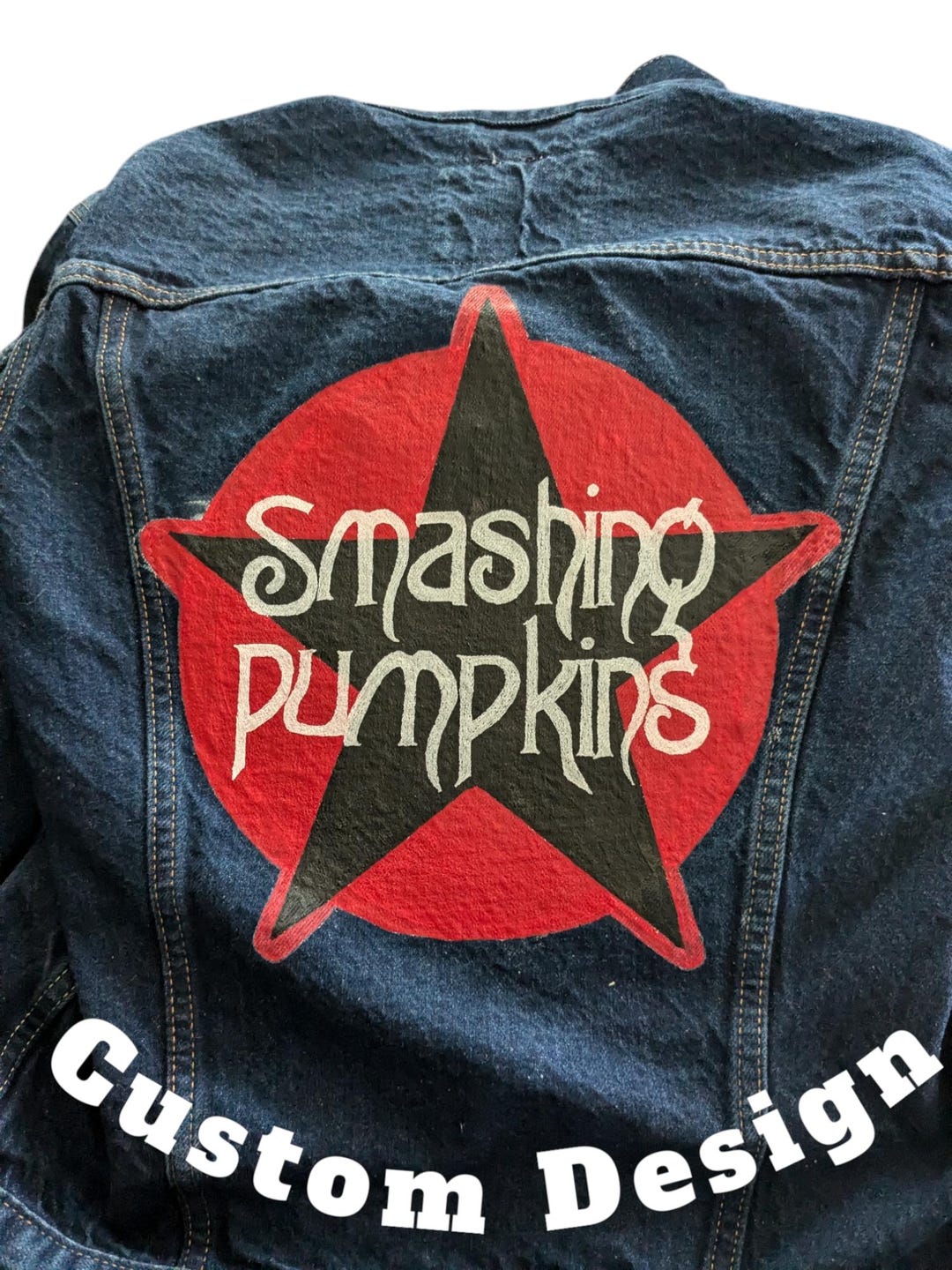 Get a Custom Hand-painted Jean Jacket for Your Next Concert or Event or ...