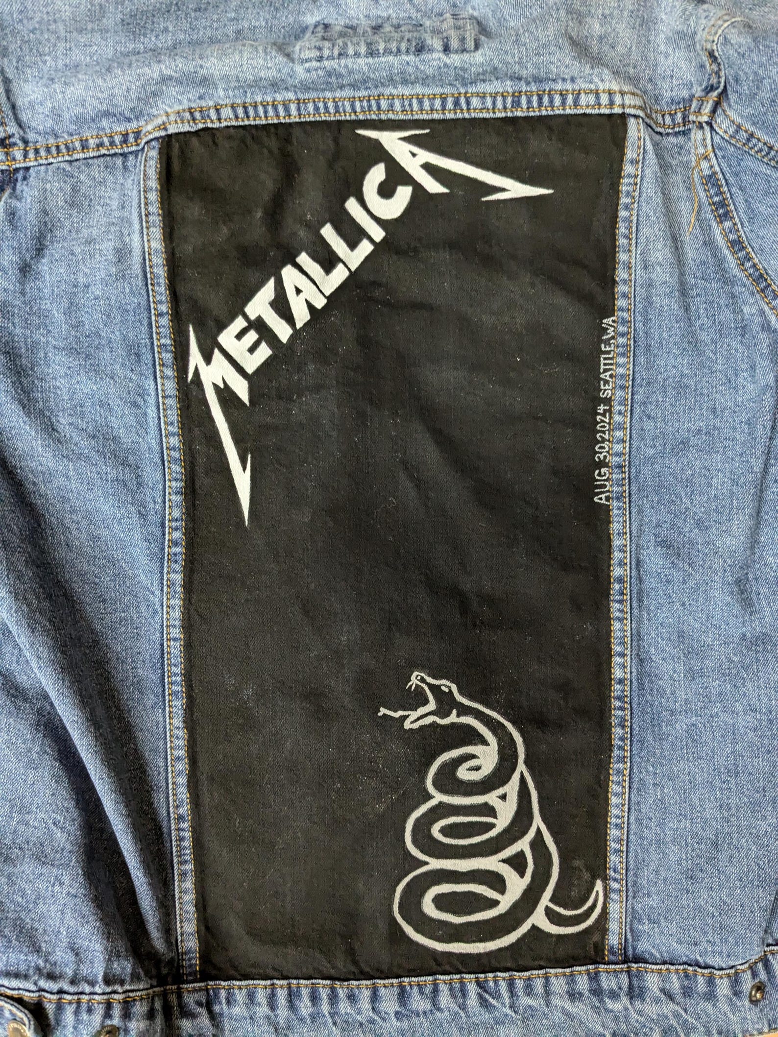 Get a Custom Hand-painted Jean Jacket for Your Next Concert or Event or ...