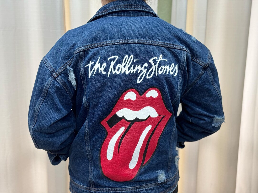 Custom Hand-painted "the Rolling Stones" Jacket - Etsy