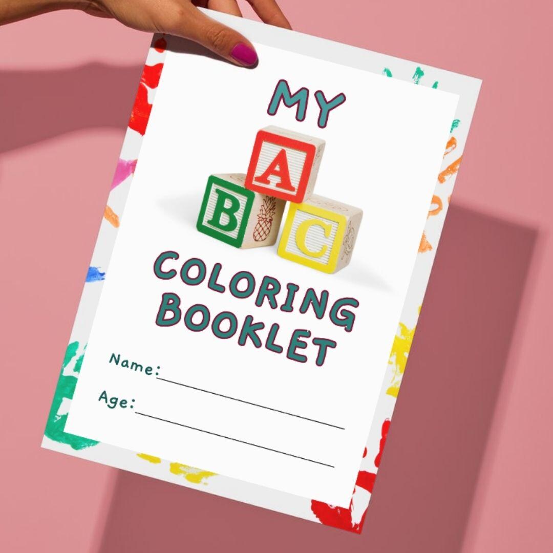 My ABC Coloring Booklet: Activities for Kids, Printable, Ready to Print ...