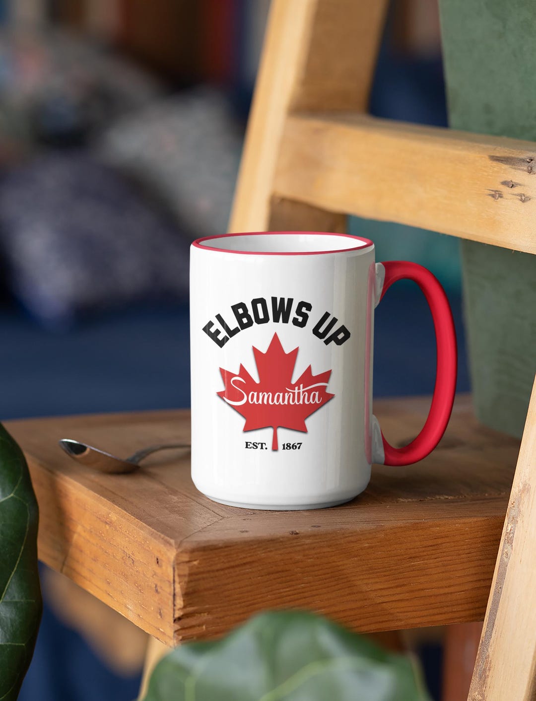 Customized Canada Elbows up Mug, Fun Travel Mug, Perfect for Coffee ...