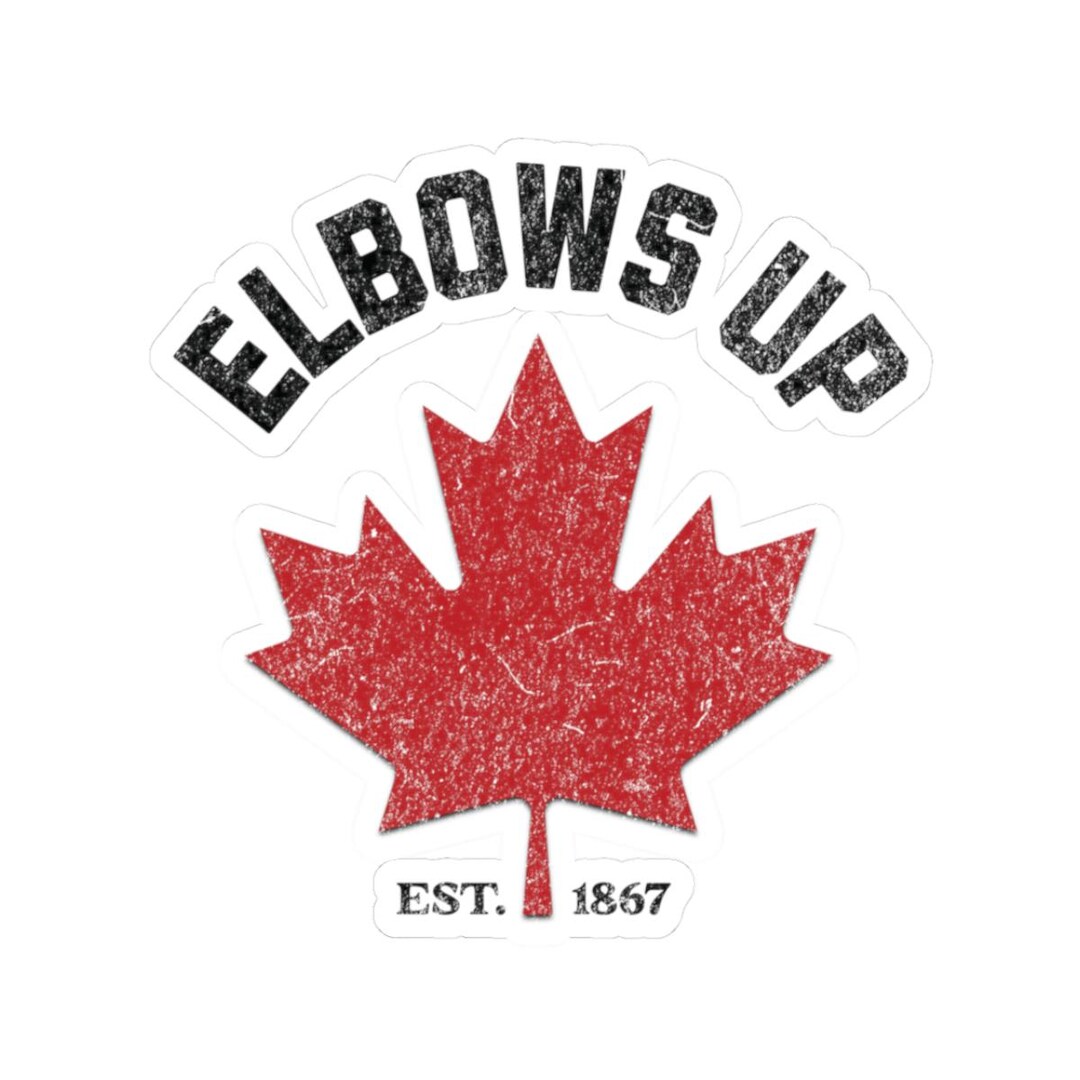 Elbows up Kiss-cut Stickers - Canadian Pride Decals, Laptop Stickers ...