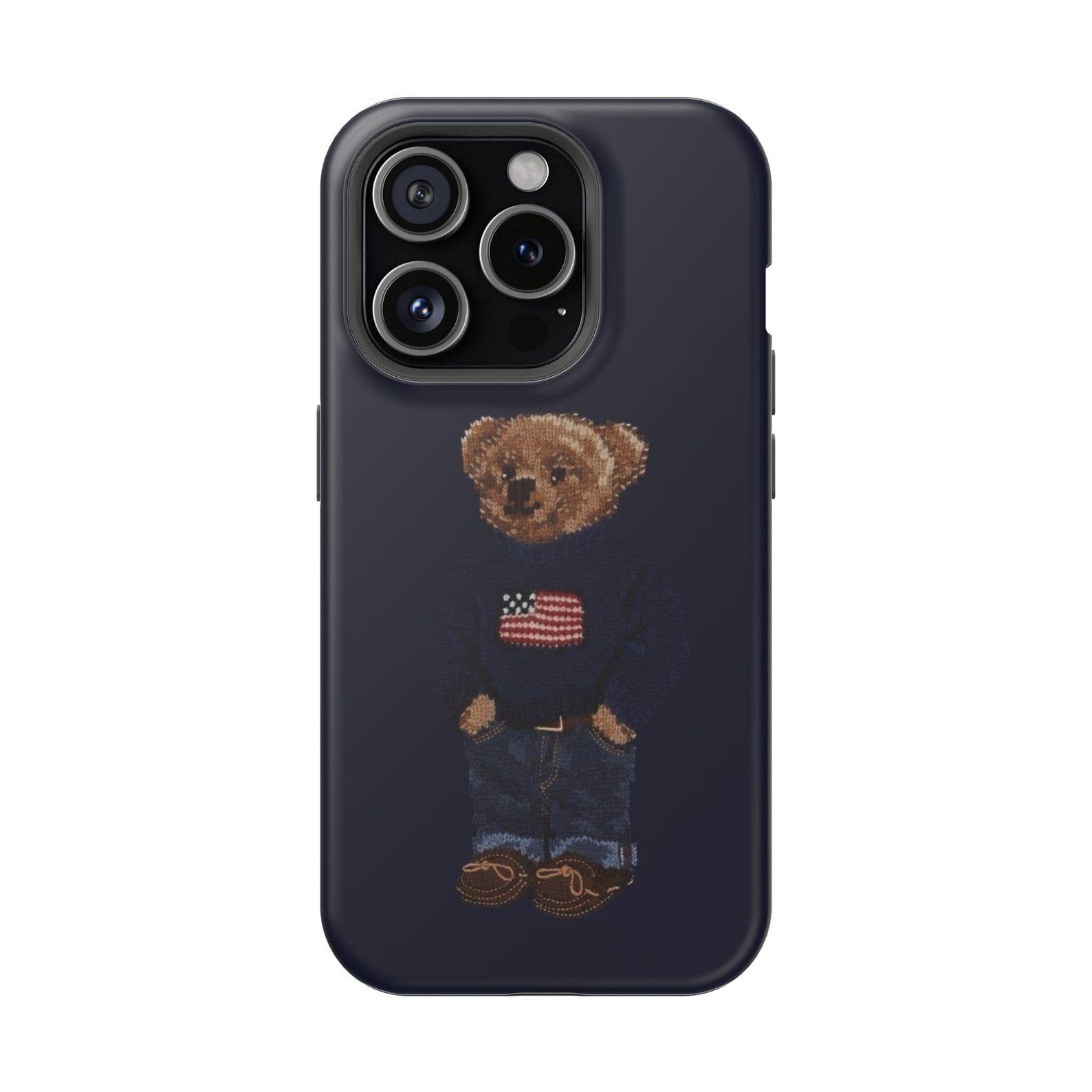 Teddy Bear Phone Case for Ralph Polo Lovers, Magnetic Tough Cases ...