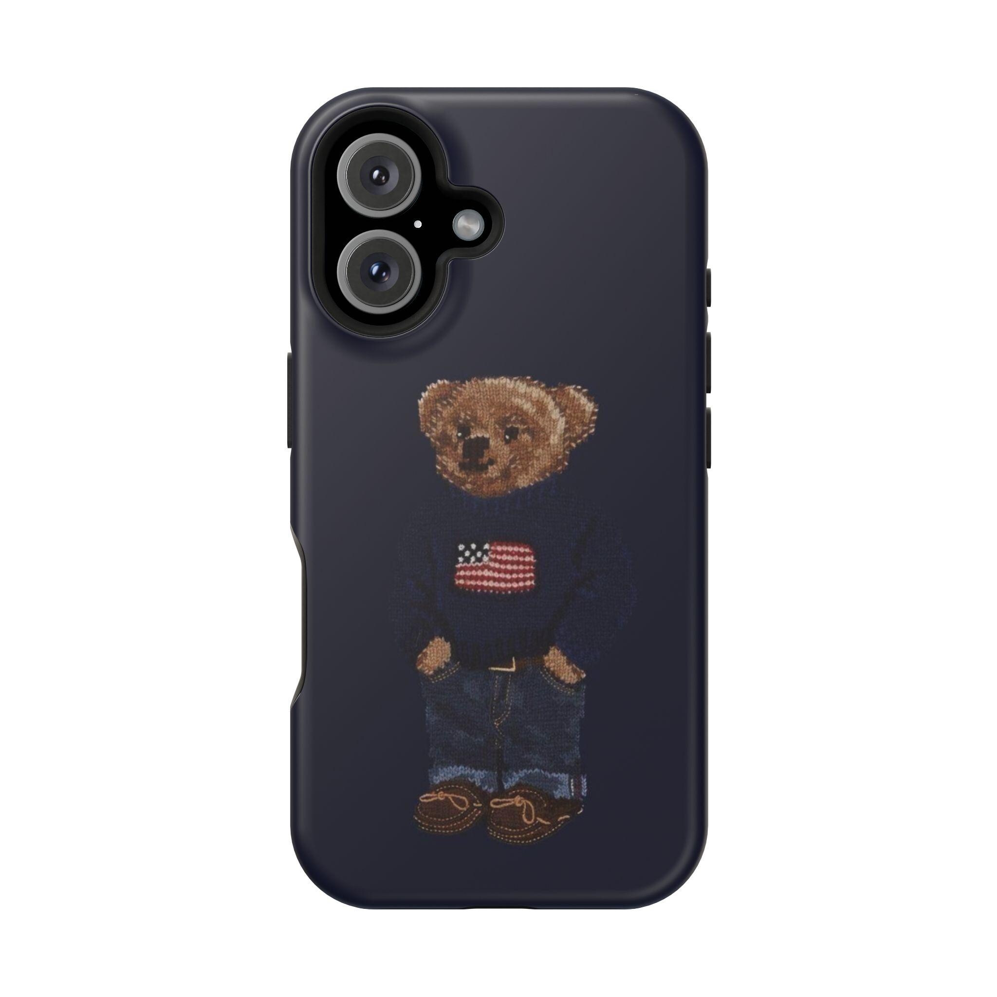 Teddy Bear Phone Case for Ralph Polo Lovers, Magnetic Tough Cases ...