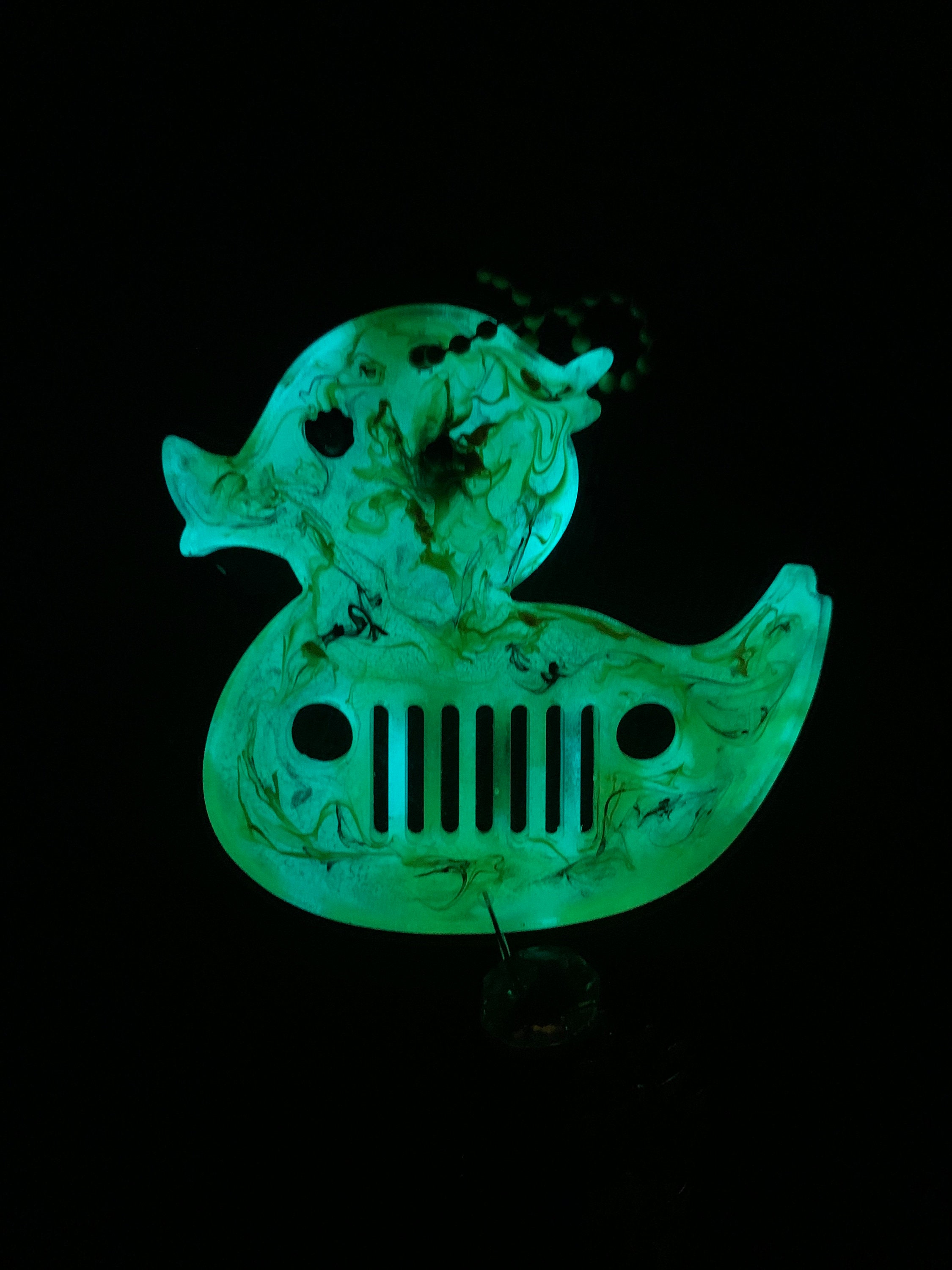 Sunflower Glow in the Dark Cosmic Duck Jeep Crystal Suncatcher Gift ...