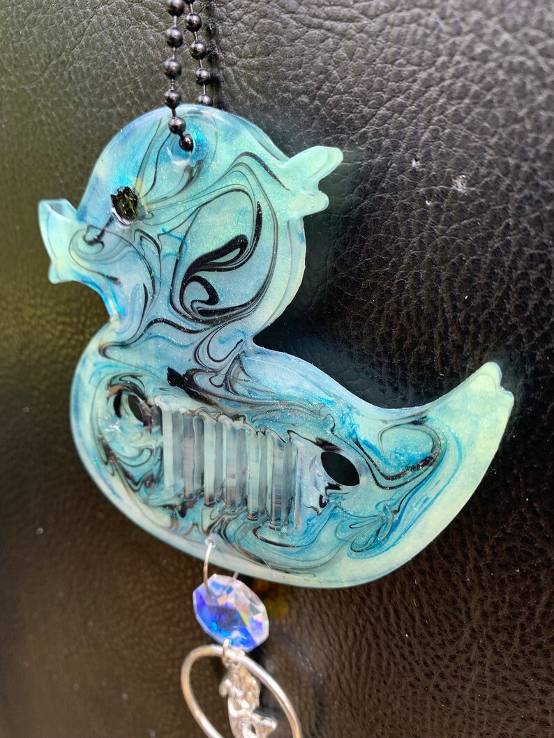 Mermaid Glow in the Dark Cosmic Duck Crystal Suncatcher Gift Accessory ...