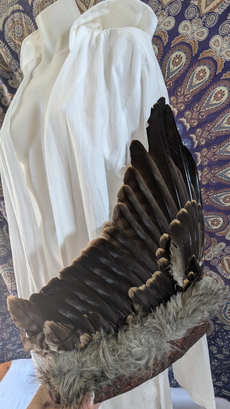 Long White Ceremony Robe With Hood and Pockets – 100% Cotton – Sacred ...