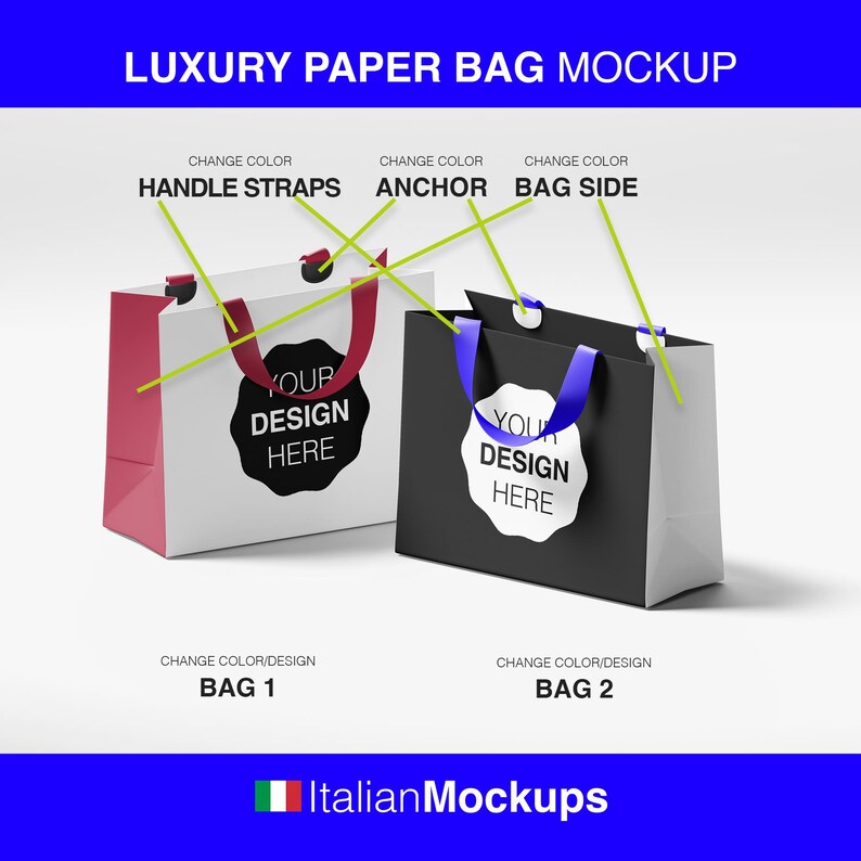 Luxury Paper Bag Mockup - Etsy