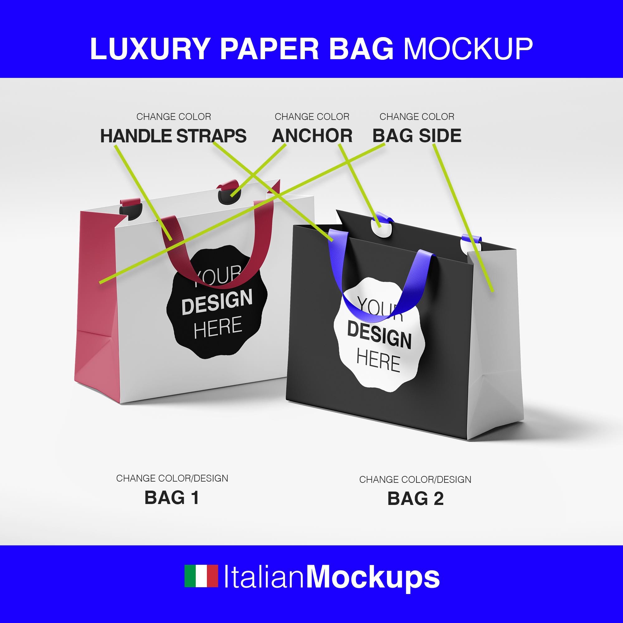 Luxury Paper Bag Mockup - Etsy