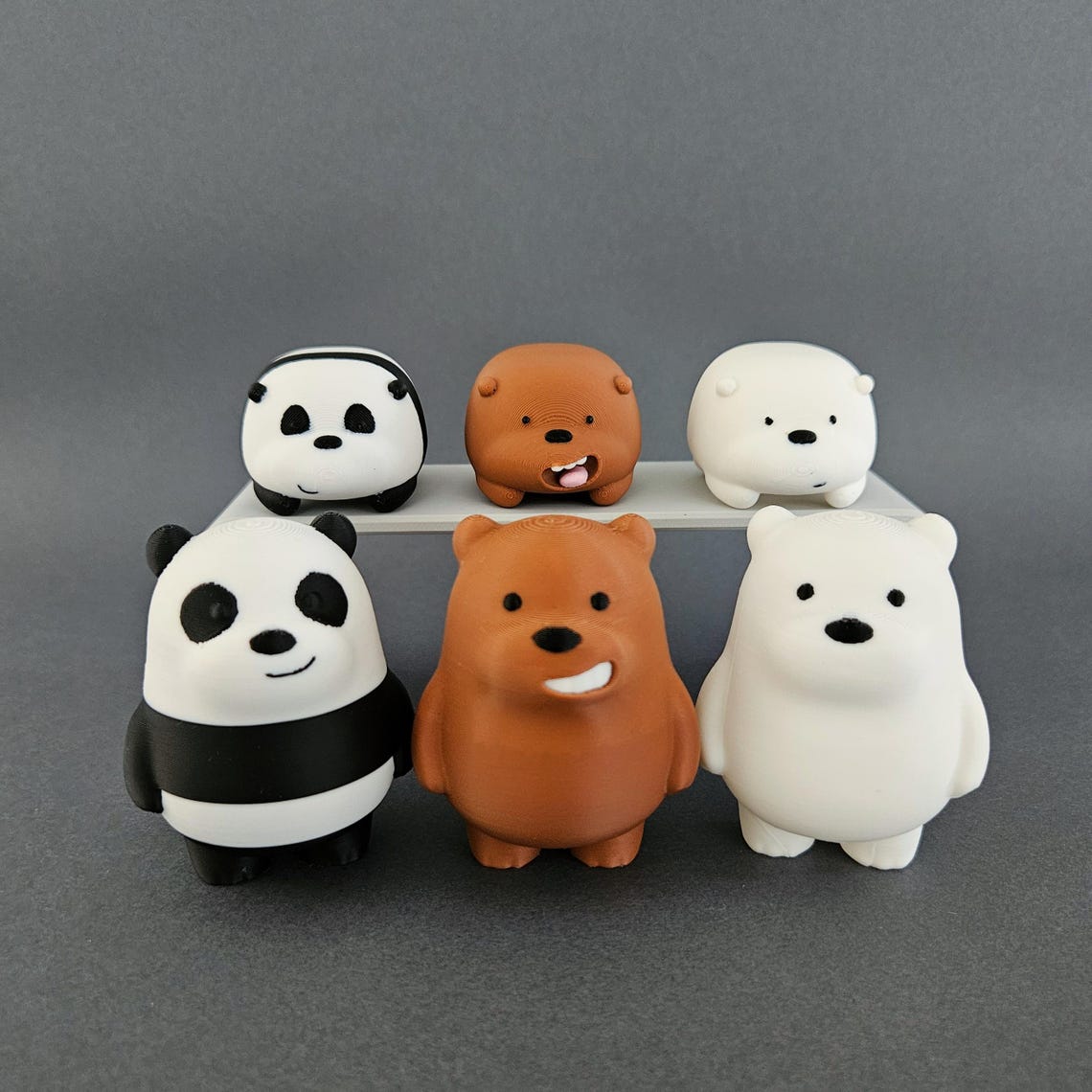 We Bare Bears Figures | Collectibles | Desk Decoration | Grizzly, Panda ...