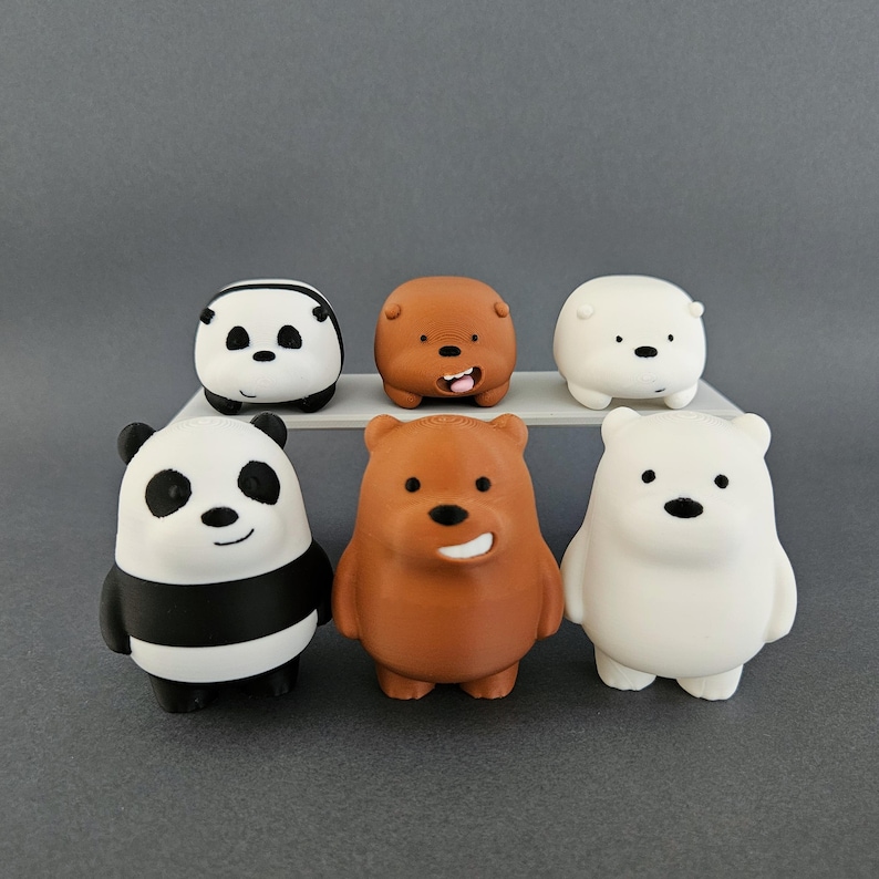 We Bare Bears Figures | Collectibles | Desk Decoration | Grizzly, Panda ...