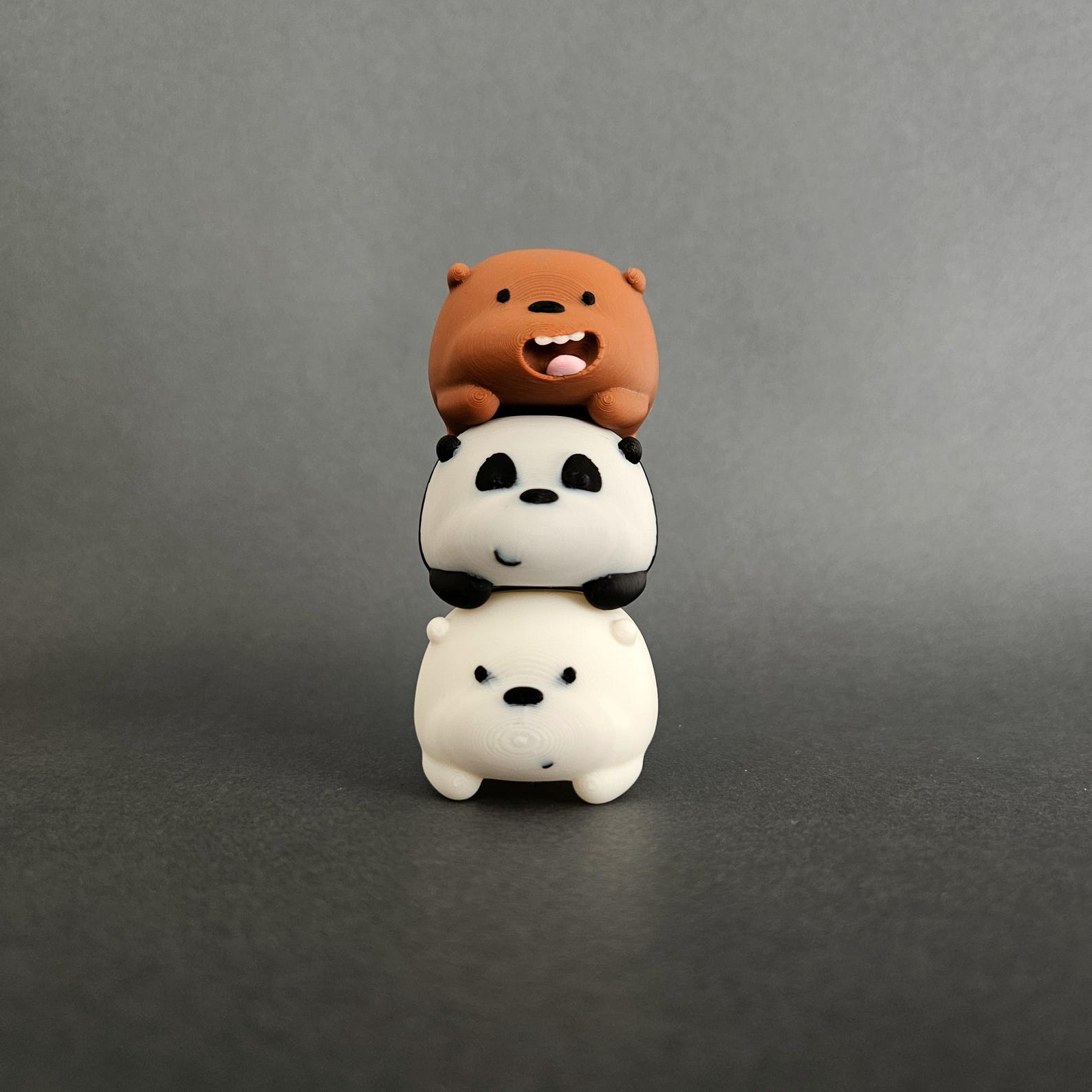 We Bare Bears Stack Figures | Collectibles | Desk Decoration | Grizzly ...