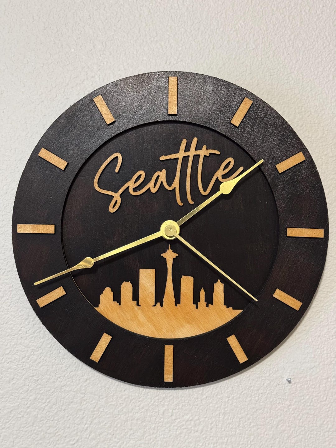 Seattle Skyline Wall Clock Pacific Northwest Home Decor - Etsy