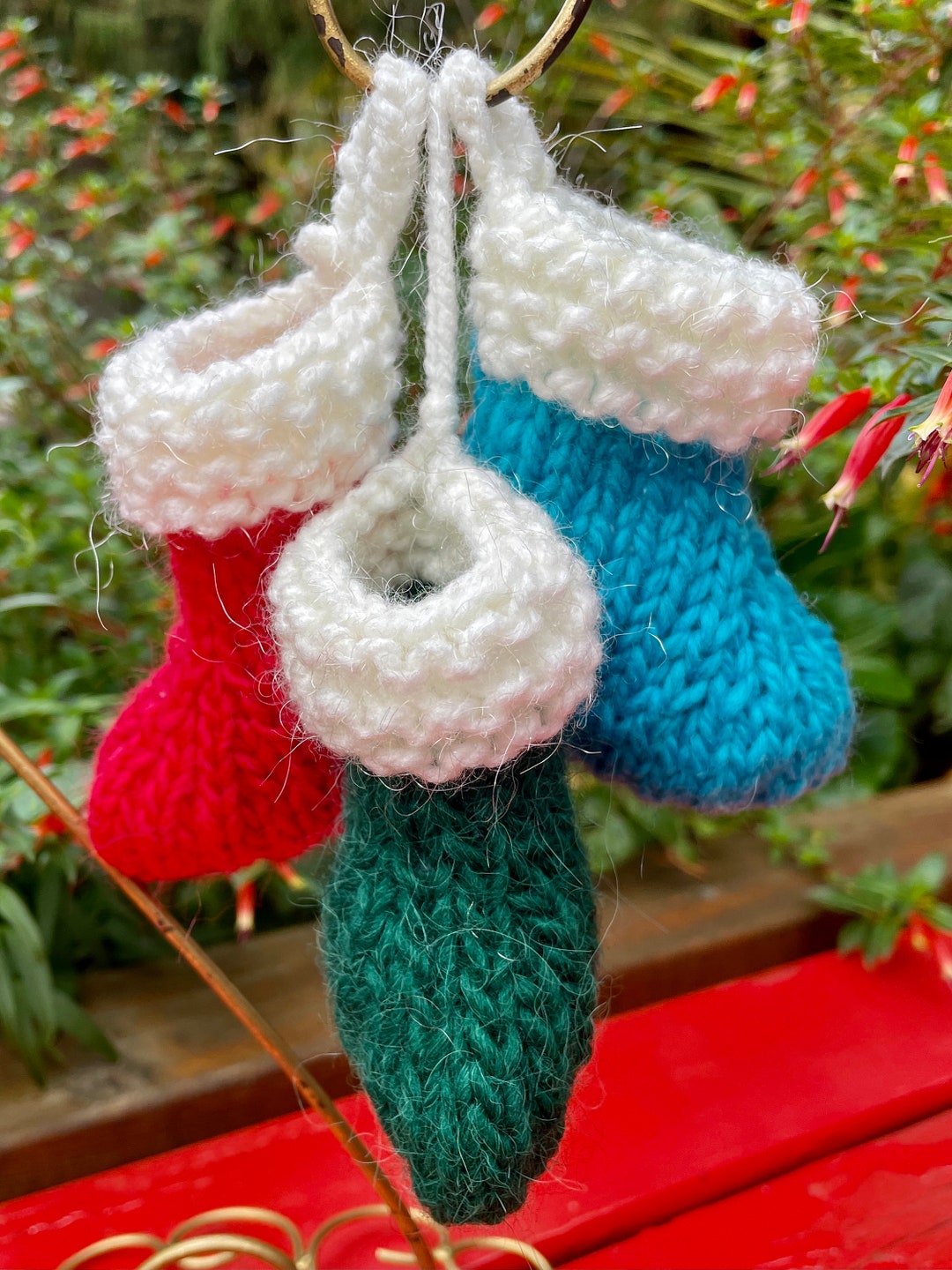 PATTERN: Stocking Ornament Hand Knit Christmas Tree Ornament - Etsy