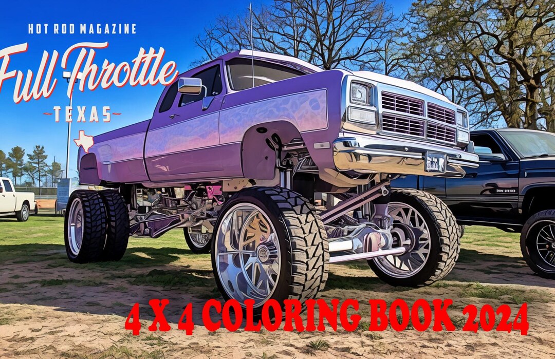 Offroad 4x4 Trucks 2024 Coloring Book - Etsy