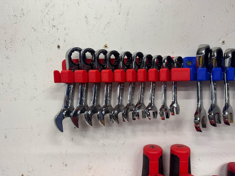 Wrench Holder: Wall Mount Tool Organizer, Holds 10 Wrenches - Etsy