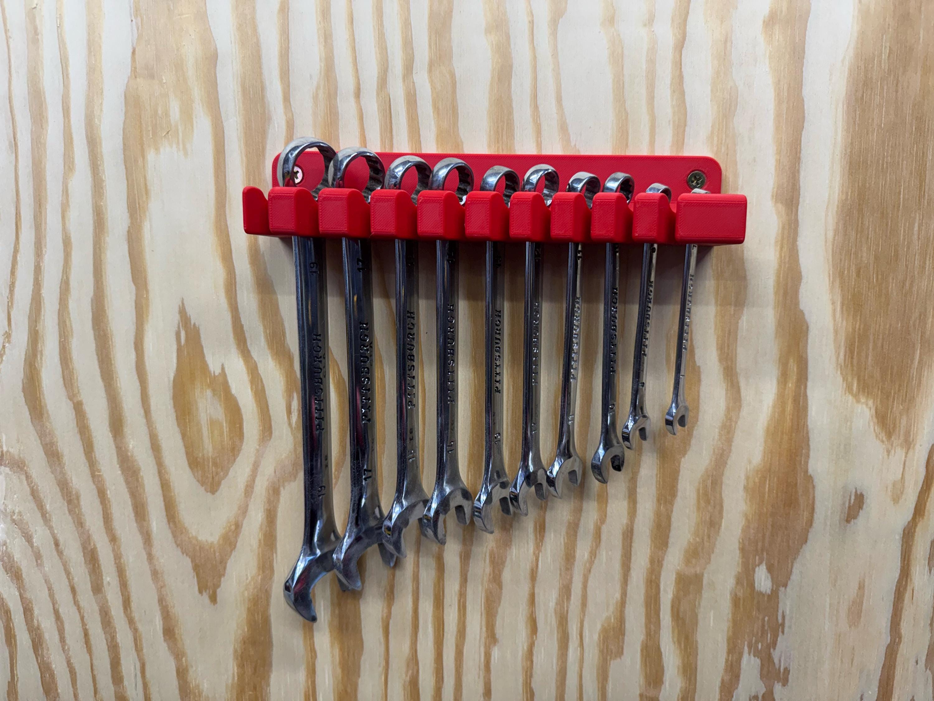 Wrench Holder: Wall Mount Tool Organizer, Holds 10 Wrenches - Etsy