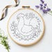 Chicken Hand Embroidery Pattern: DIY Floral Design (PDF Pattern) - Etsy