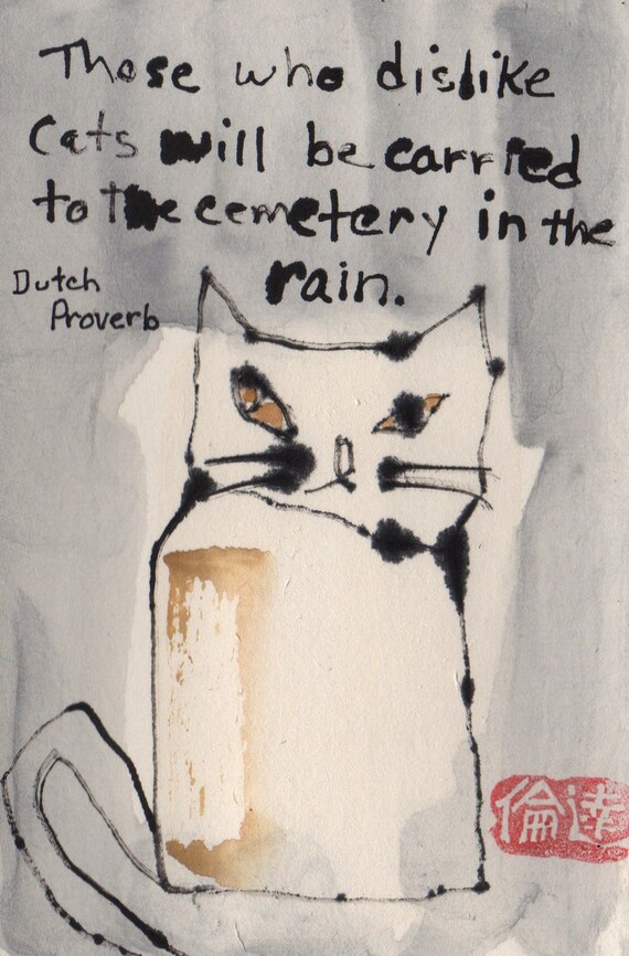 Those Who Dislike Cats | Etsy