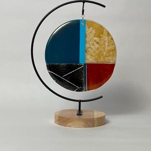 Fused Glass Deco Circle - Etsy