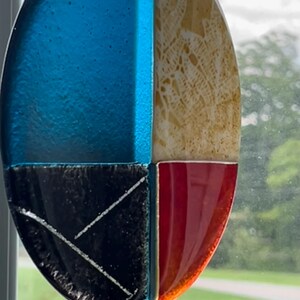Fused Glass Deco Circle - Etsy