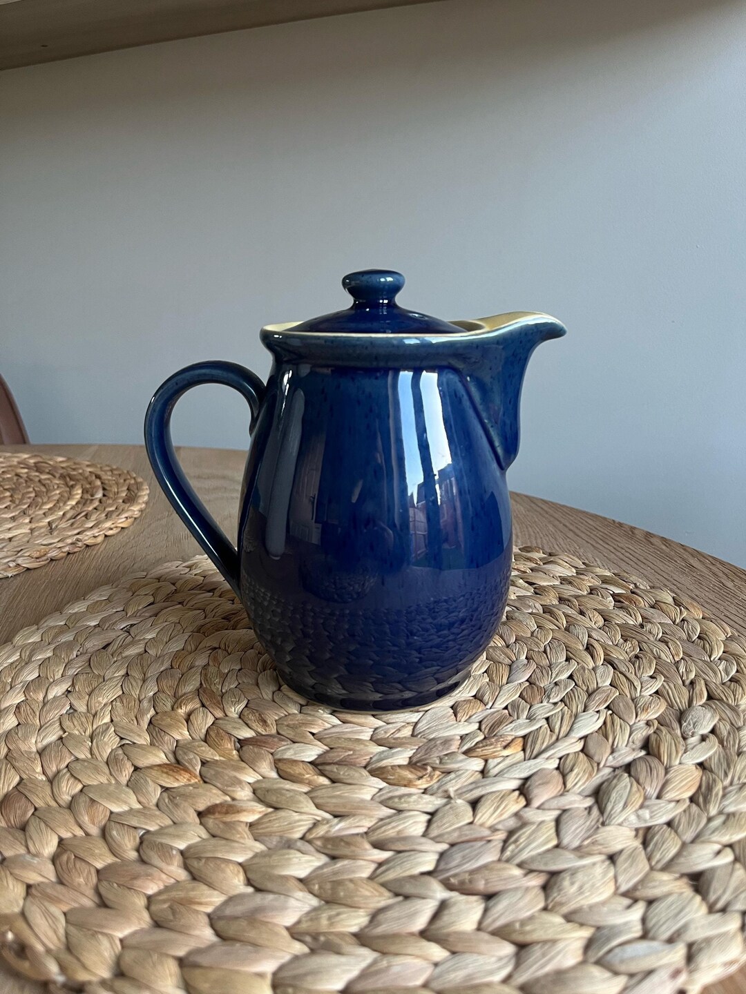 Classic Blue Denby 1 1/2 Pint Jug - Etsy