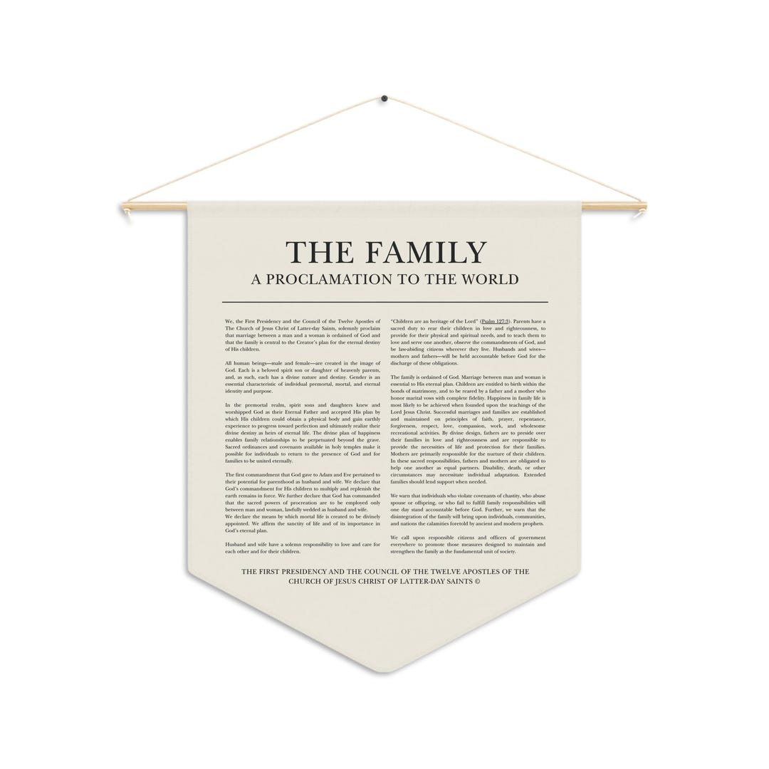 The Family A Proclamation to the World LDS Home Decor Christian Artwork ...