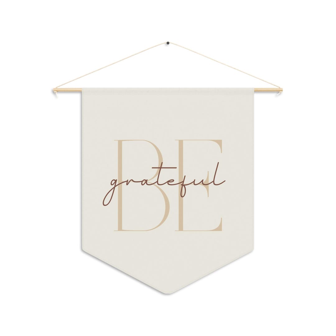 Pick Colors | Be Grateful Wall Hanging | Gratitude Art | Thankful ...