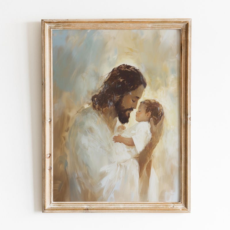 Christ Comforting a Child - Etsy
