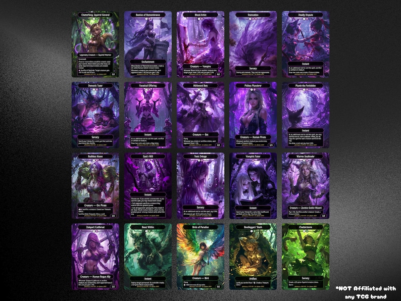Chatterfang Commander Squirrel Deck – Custom Cards for Casual Play - Etsy