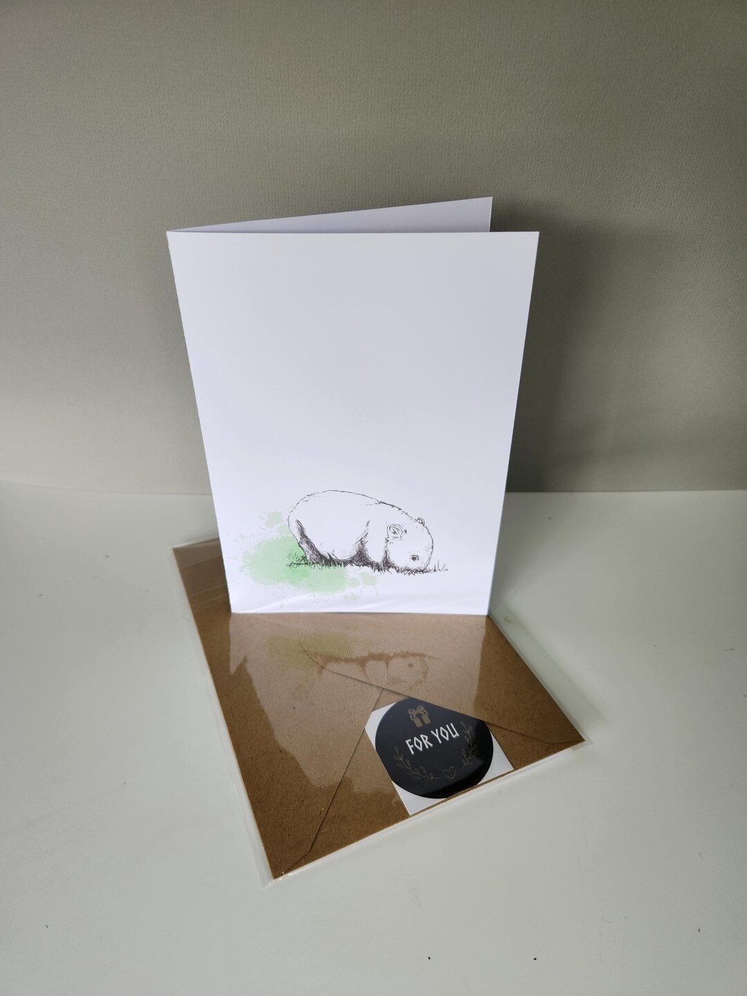 Australian Wombat Card - Etsy