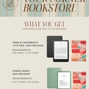 Ticket Kindle Insert PNG - Printable Kindle Insert - Downloadable ...