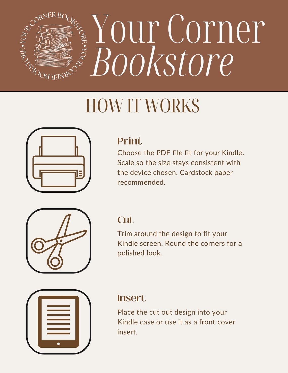Beach Vacay Kindle Insert: Printable Summer Design (PDF Download) - Etsy