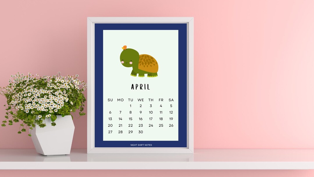 Printable 2025 Animal-themed Desk Calendar - Etsy