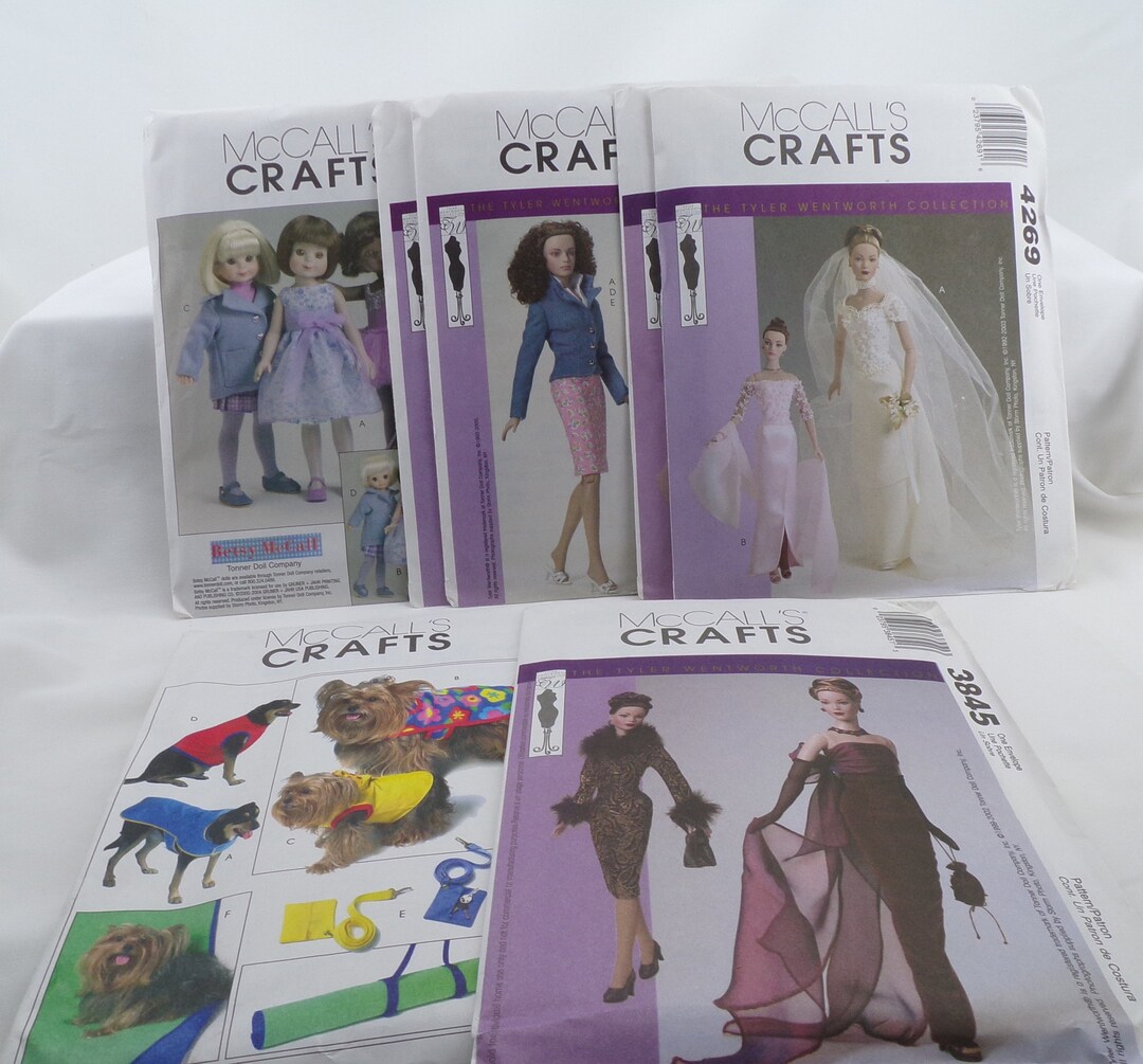 Mccall's Patterns, Doll Patterns, Fashion Doll and Pet Coat Patterns ...