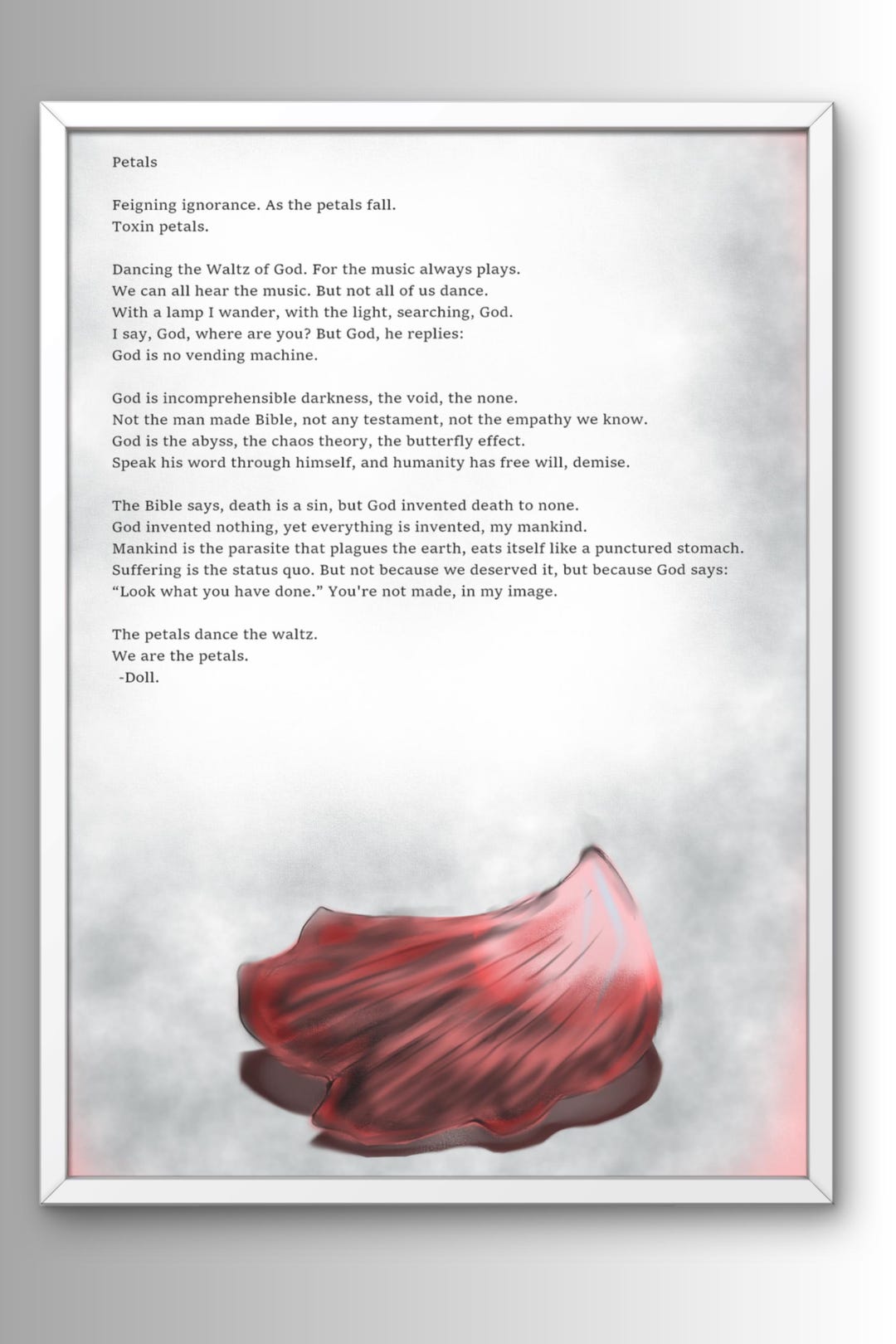 Petals - an Original Poem [digital Dl] + Bonus Dl [optional Print] - Etsy