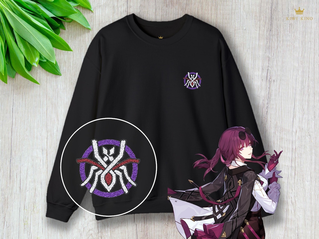 Embroidered Honkai Star Rail Kafka Unisex Heavy Crewneck Sweatshirt ...