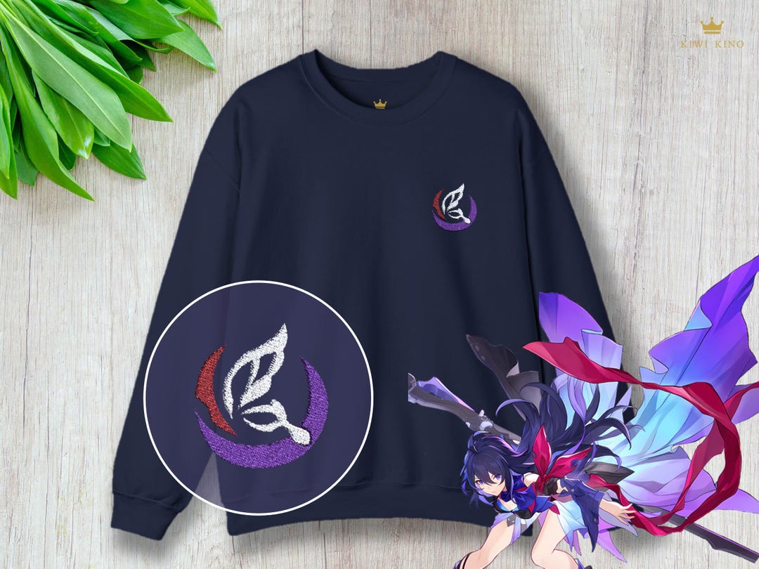 Embroidered Honkai Star Rail Seele Unisex Heavy Crewneck Sweatshirt ...