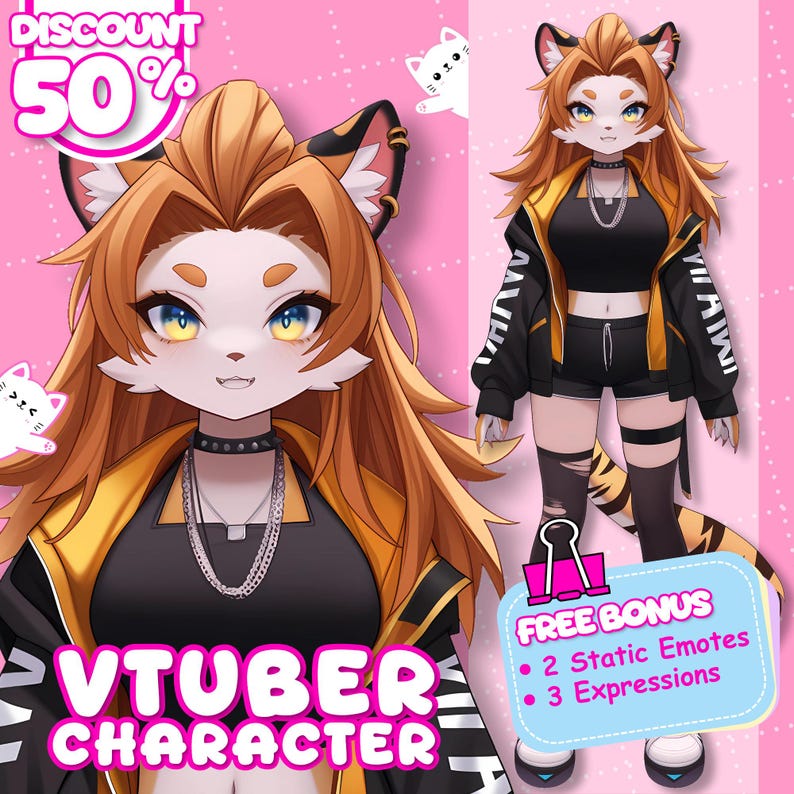 Custom Furry Vtuber Avatar: Live2d Model & Rigging Commission - Etsy ...